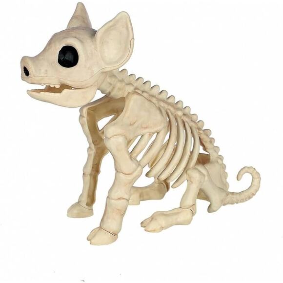 Seasons | Costumes | Sitting Pig Skeleton Spooky Bonez Dead Animal Prop ...